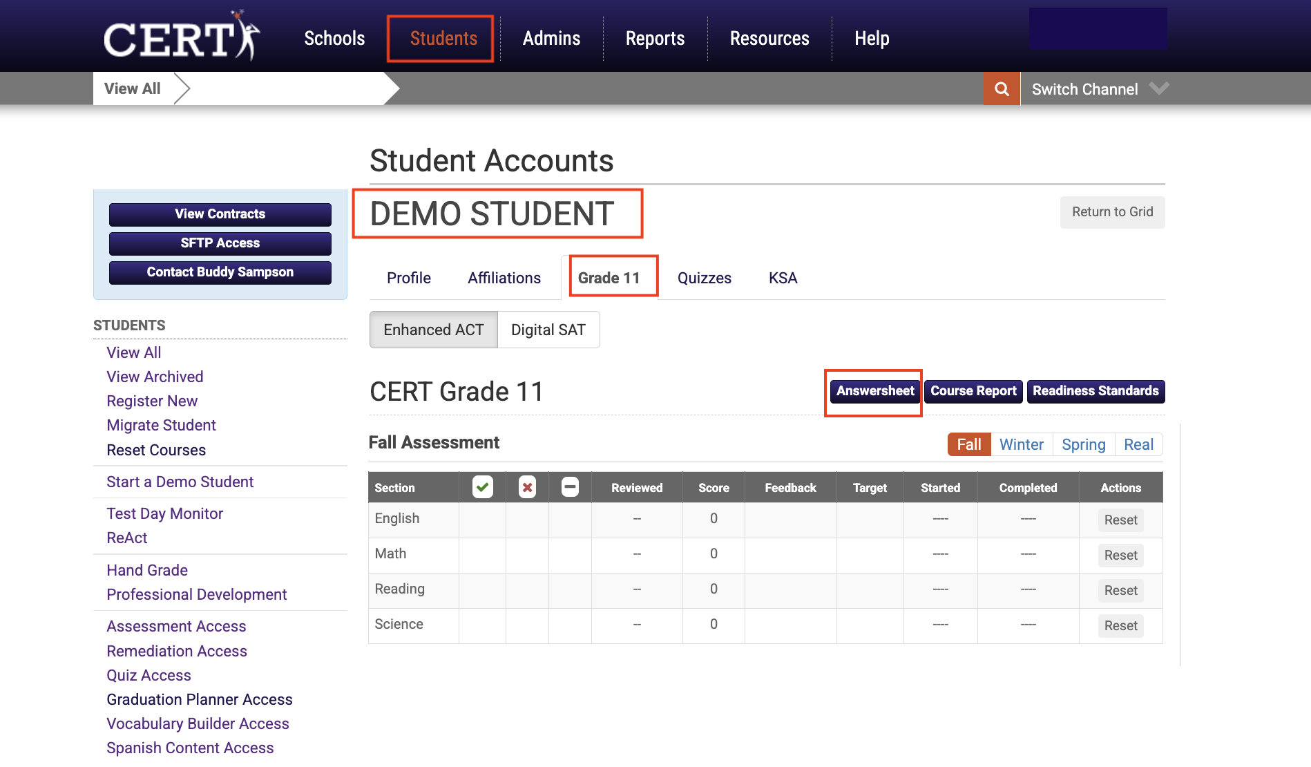 Manually Entering Student Answers
